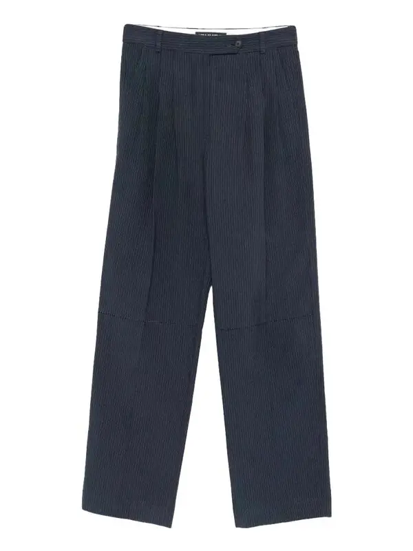 FRENKEN Striped Trousers - Blue