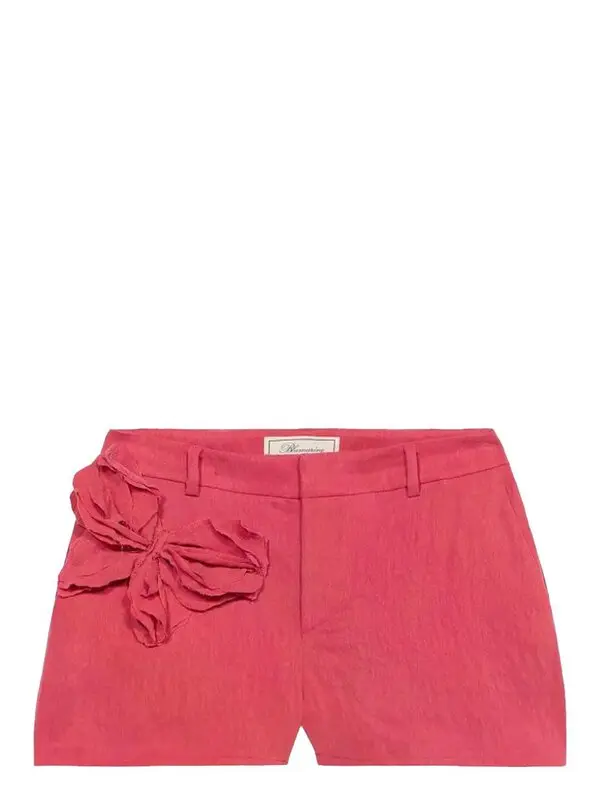 Blumarine Butterfly-detail Shorts - Pink