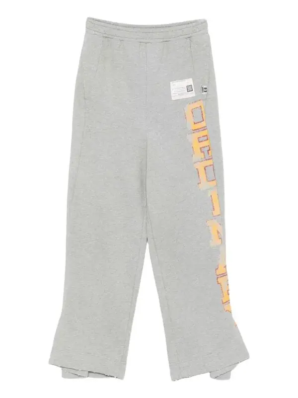 Mihara Yasuhiro Logo-patch Graphic-print Track Pants - Grey
