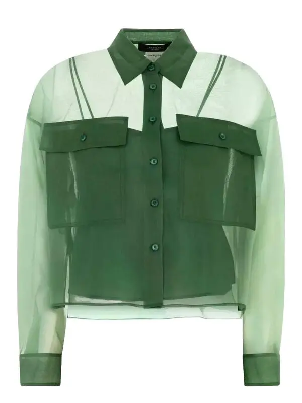 Max Mara Colomba Pocket Shirt - Green