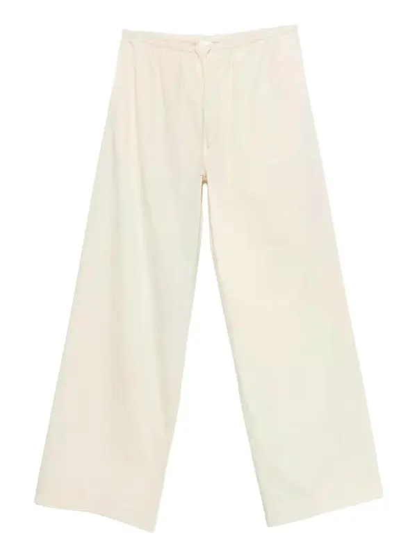 FRAME The Society Wide-leg Trousers - Neutrals