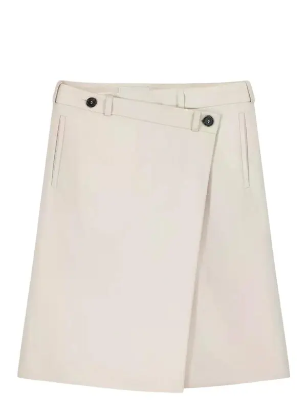 Coperni Button-detailed Circular Midi Skirt - White