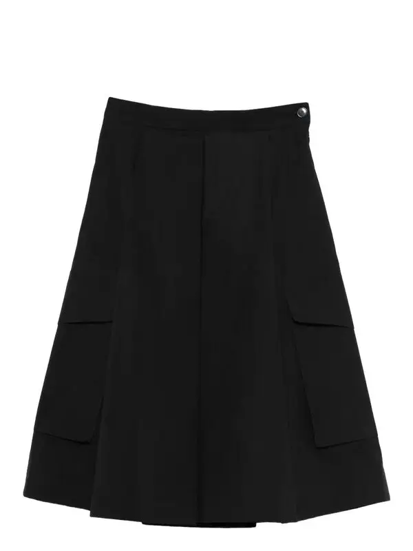 Barena Venezia Pleated Cargo Mini Skirt - Black