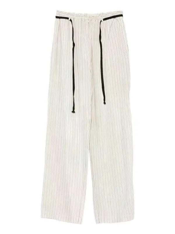 Barena Venezia Striped Drawstring Trousers - Neutrals