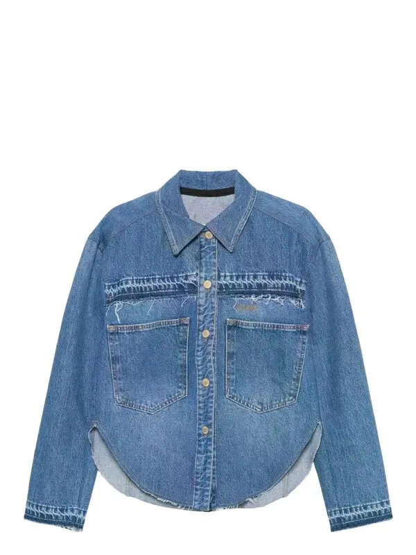 LITKOVSKA Raw-cut Denim Shirt - Blue