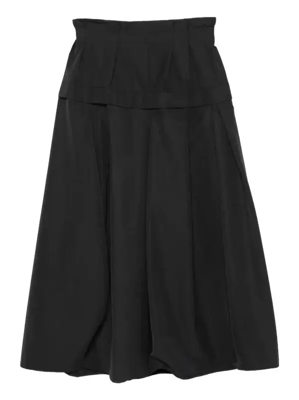 LITKOVSKA Panelled Pleated Skirt - Black