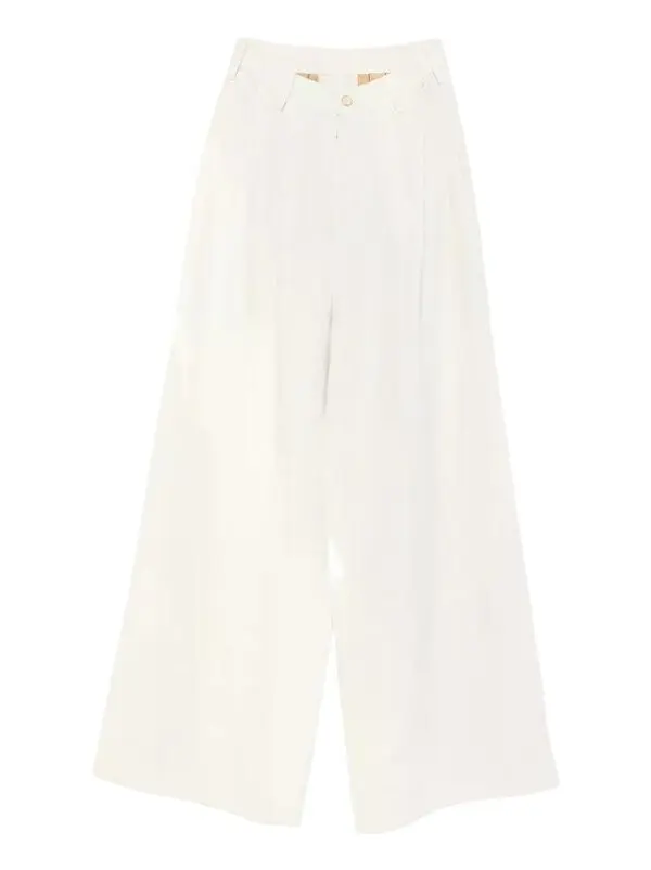 UMA WANG Paella Palazzo Pants - Neutrals