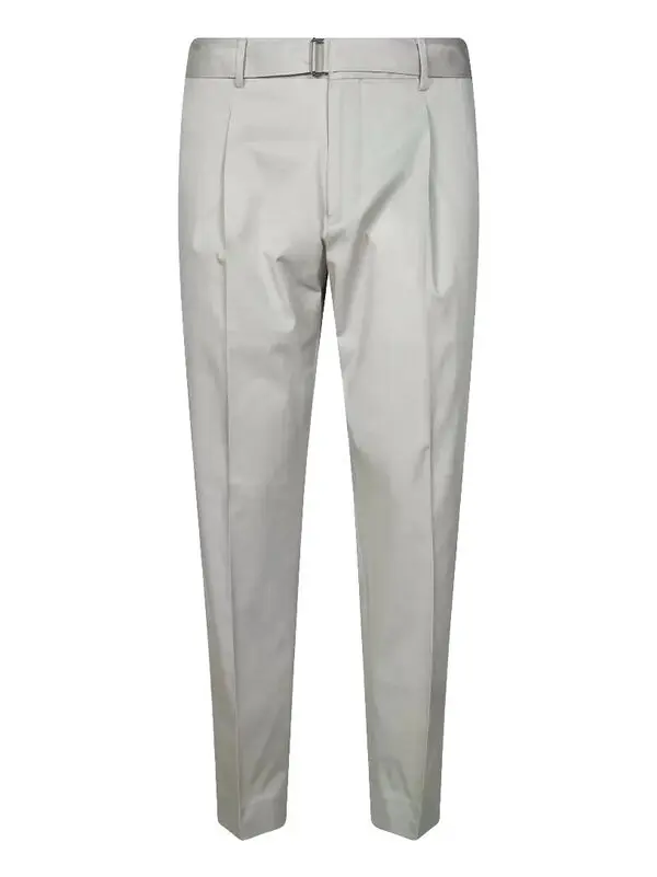 BE ABLE Belted Pleated Trousers - Grey