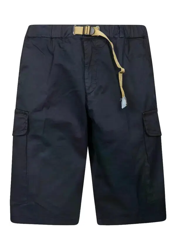 WHITE SAND Belted Cargo Shorts - Blue
