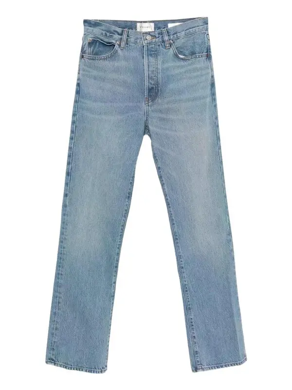 FRAME Vertical Straight Leg Jeans - Blue