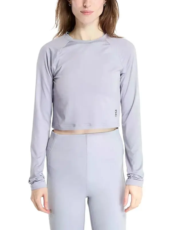 On Cropped Raglan-sleeve T-shirt - Purple