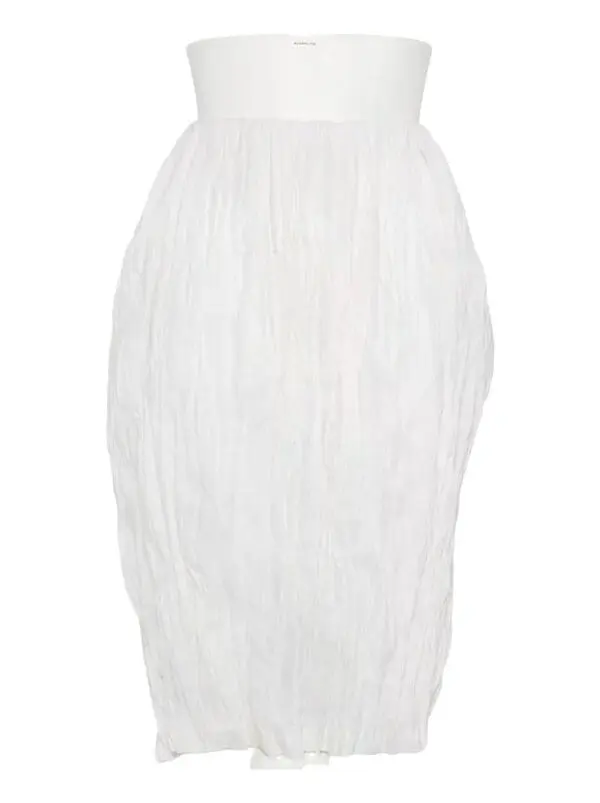 TOTEME Crinkled-effect Skirt - White