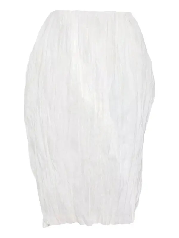 TOTEME Crinkled-effect Skirt - White