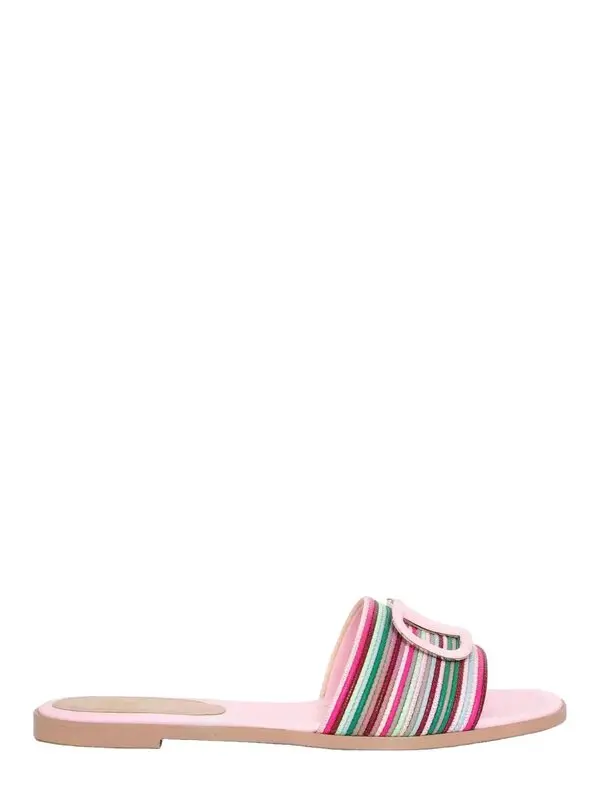 Valentino Garavani Vlogo Signature Slides - Pink