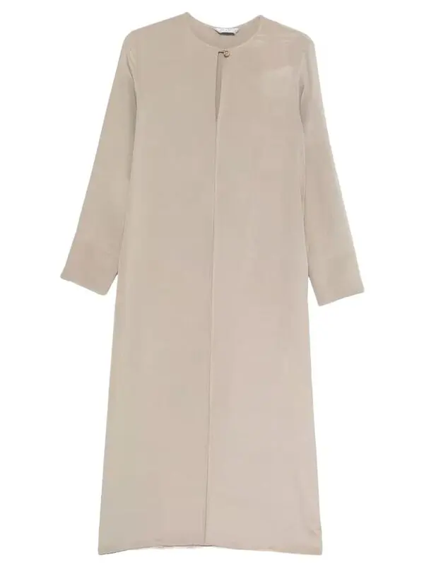 Max Mara Keyhole-detail Midi Dress - Neutrals