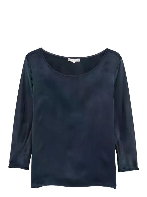 Saint Laurent 1970s Scoop-neck Blouse - Blue