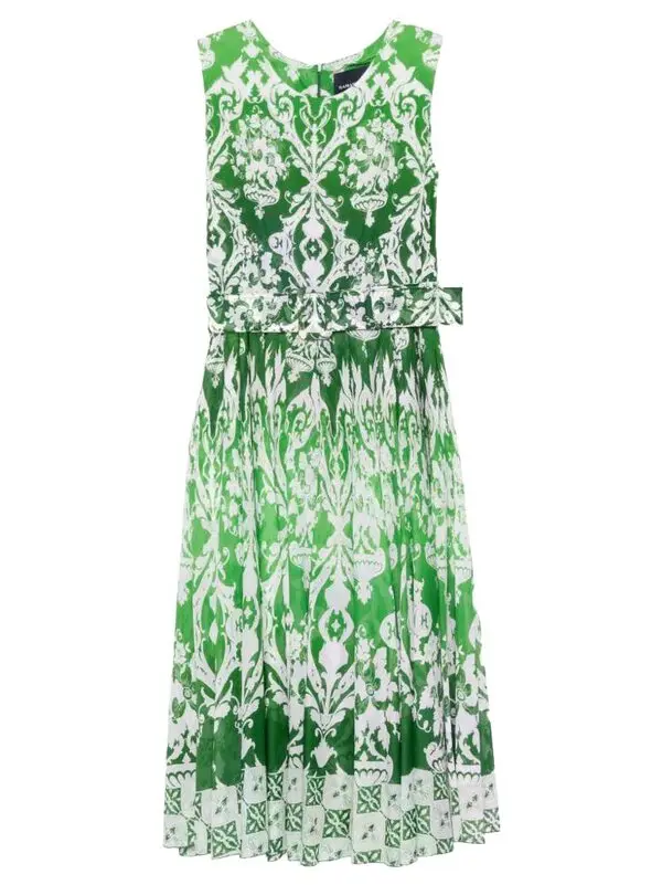 Samantha Sung Aster Midi Dress - Green