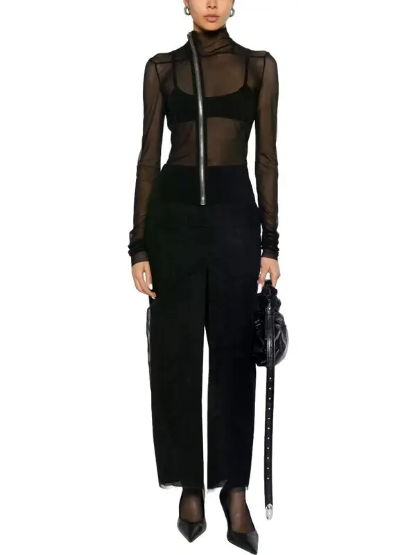 Rick Owens Asymmetric-zip Top - Black