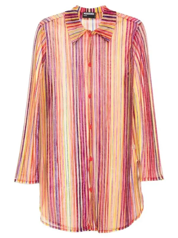 Missoni 2000s Striped Mini Dress - Red