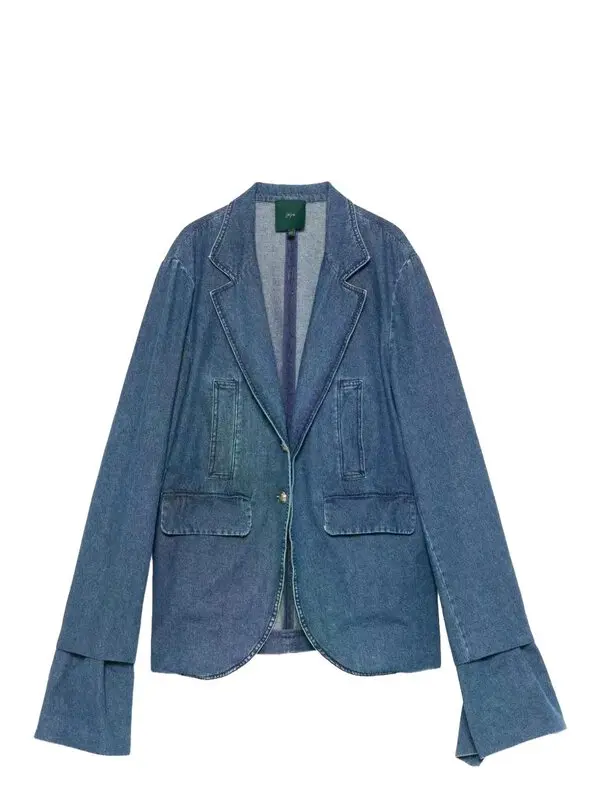MAISON JEJIA Harry Flared-cuff Denim Blazer - Blue