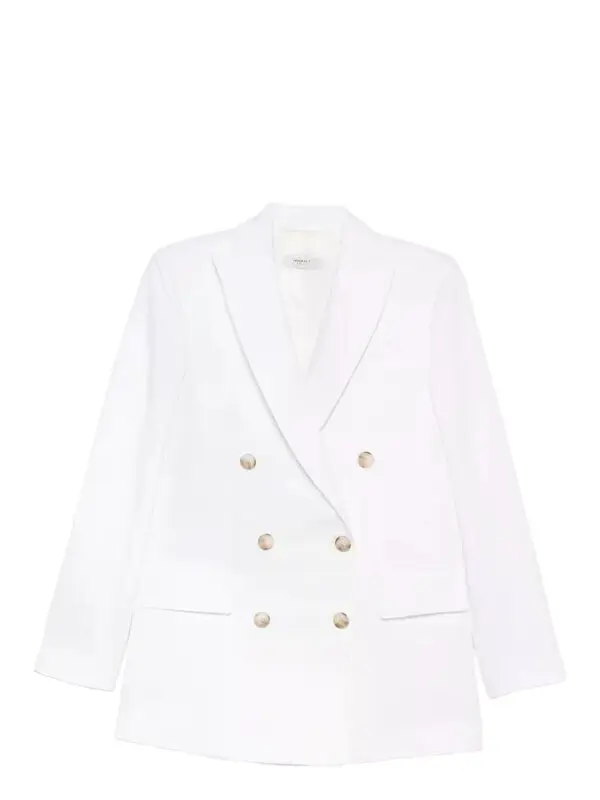 NINA 14.7 Double-breasted Blazer - White