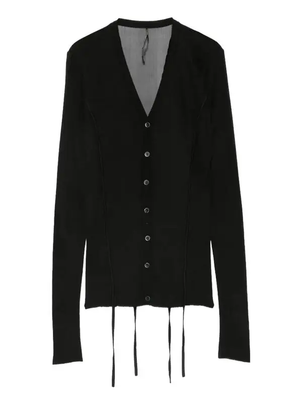 Masnada Seam-detail Cardigan - Black