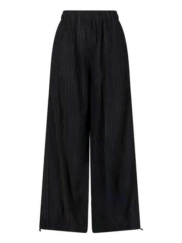 THE FRANKIE SHOP Oakdale Pinstriped Track Pants - Black