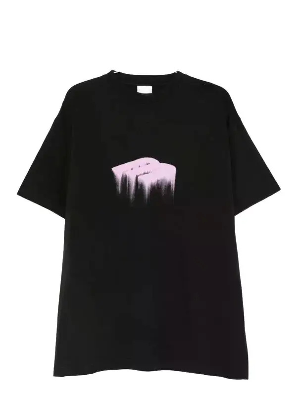 Balenciaga Graphic-print T-shirt - Black