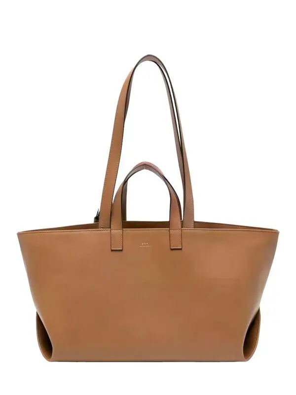 A.p.c. Le Drummer Leather Tote Bag - Neutrals