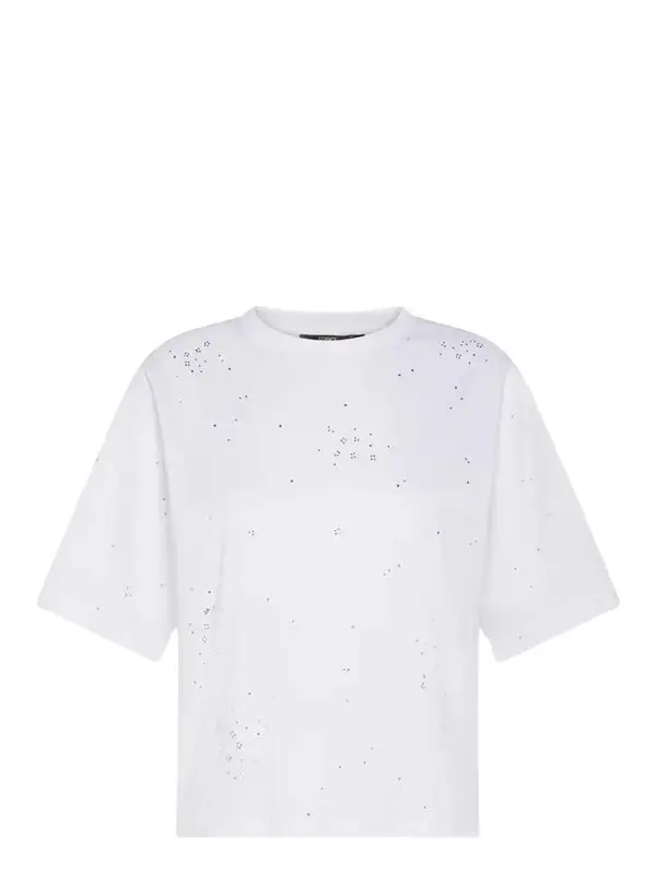 Seventy Rhinestone-embellished T-shirt - White