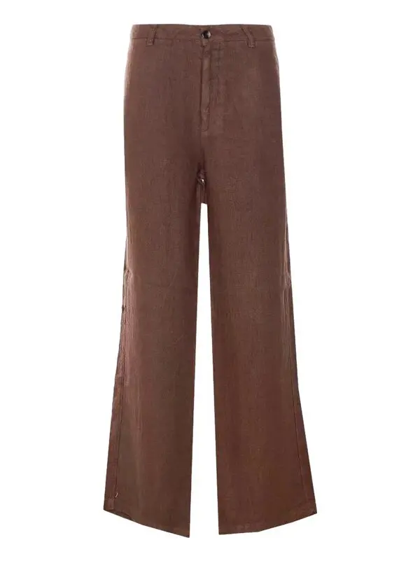 TRUE AVENUE Erica Wide-leg Trousers - Brown