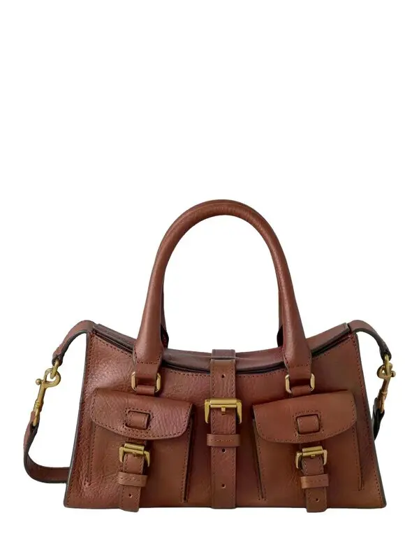 Mulberry Mini Roxanne Buckle-detail Shoulder Bag - Brown