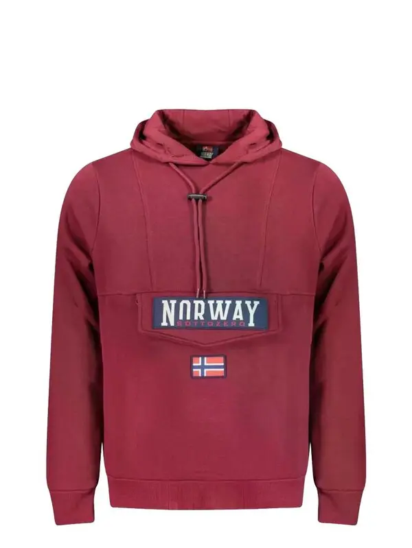 NORWEGIAN RAIN Logo-patch Hoodie - Red