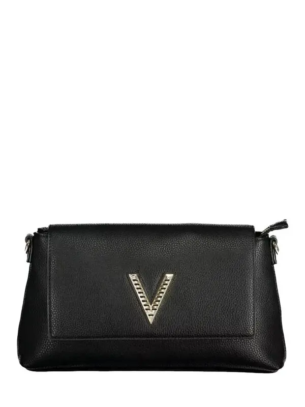 MARIO VALENTINO V-logo Crossbody Bag - Black