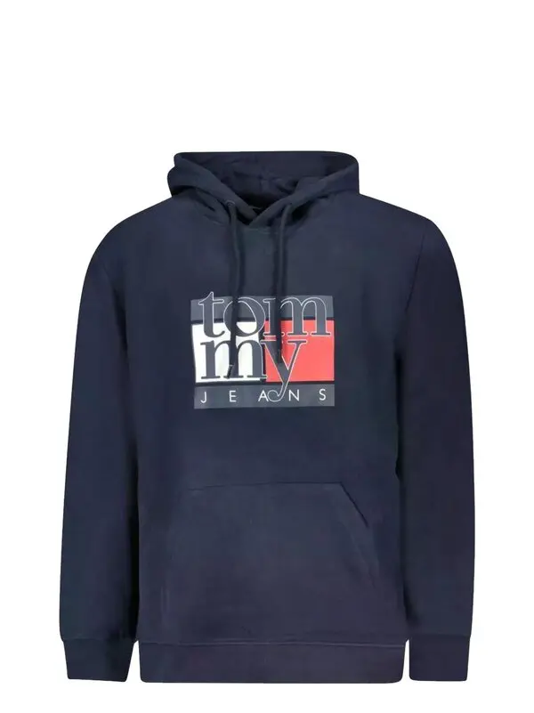 Tommy Hilfiger Logo-print Hoodie - Blue