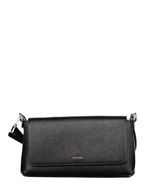 Calvin Klein Saffiano-leather Shoulder Bag - Black