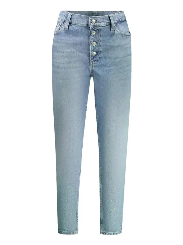 Calvin Klein High-waisted Straight-leg Jeans - Blue