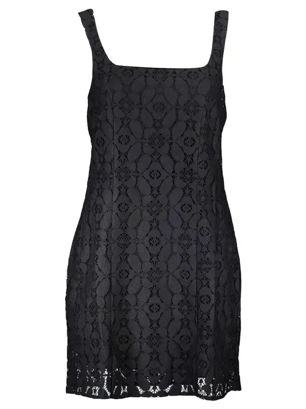 Desigual Square-neck Mini Dress - Black