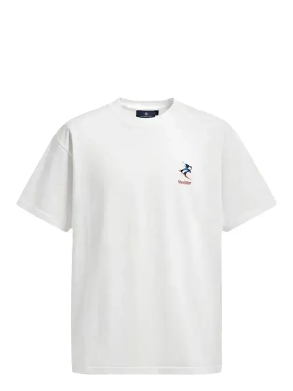 ALBERTO BRESCI Logo-detail Crew-neck T-shirt - White