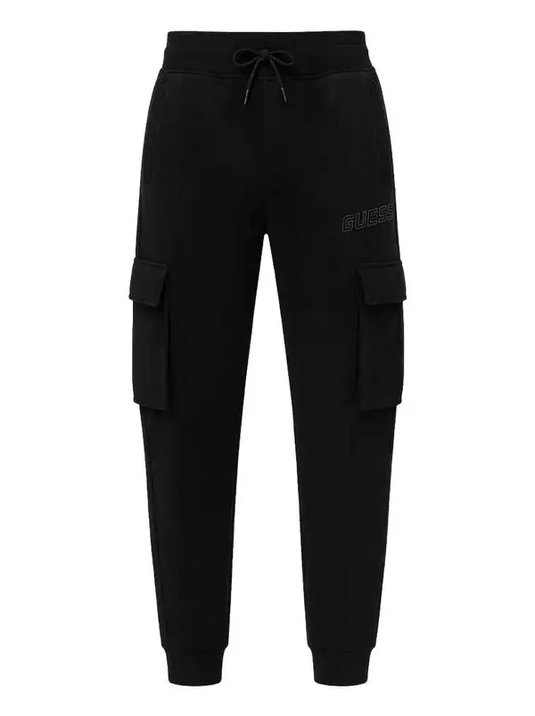 Guess Cargo-pocket Track Pants - Black