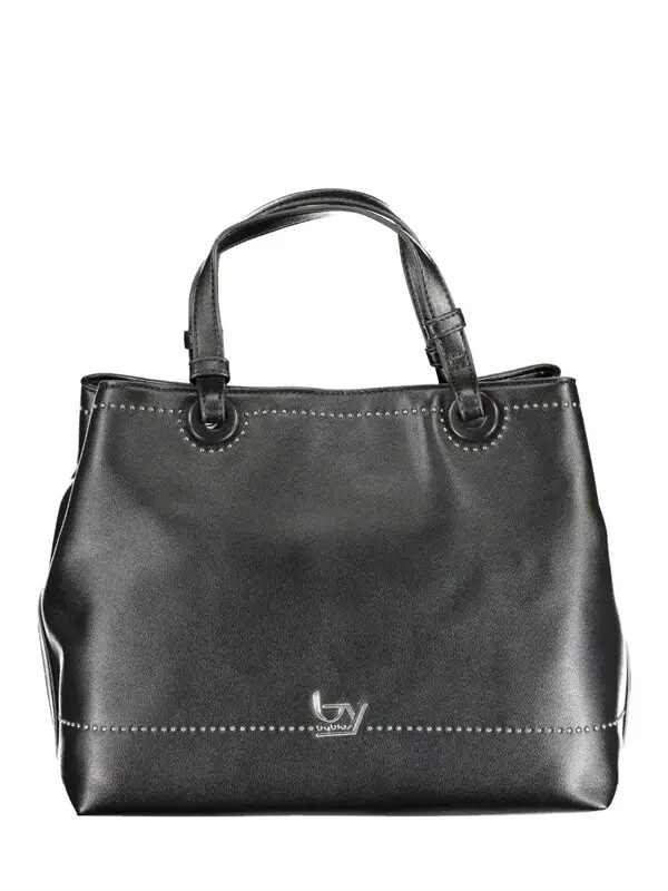 Byblos Logo-plaque Studded Tote Bag - Black