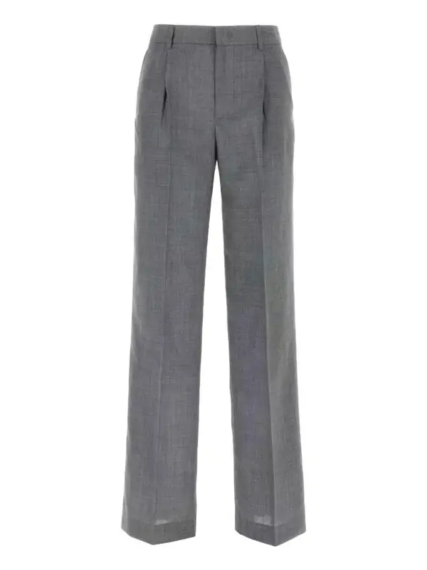 PT TORINO Lola Tailored Wool Trousers - Grey