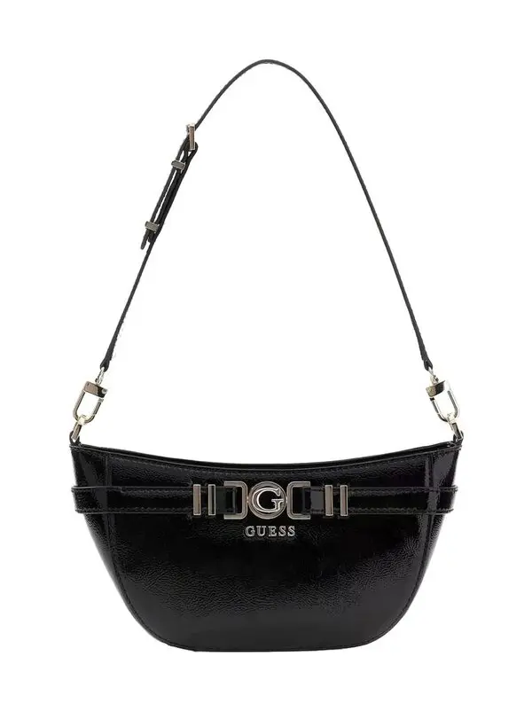 Guess Logo-detail Shoulder Bag - Black