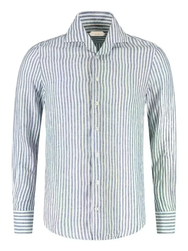 AURELIEN Seaside Striped Shirt - Blue