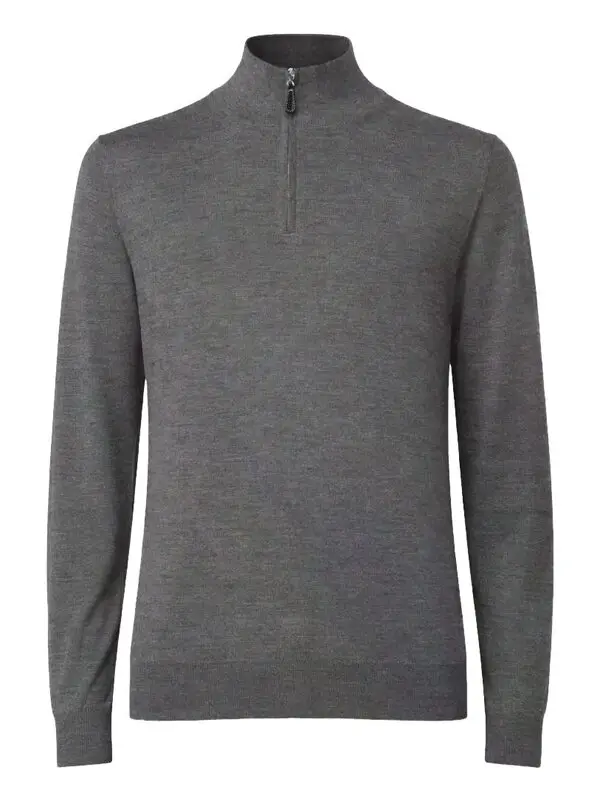 Fedeli Fine-knit Jumper - Grey