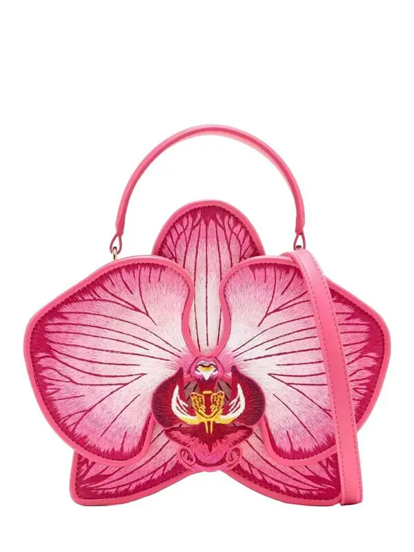 Jw Pei Flora Orchid-embroidered Tote - Pink