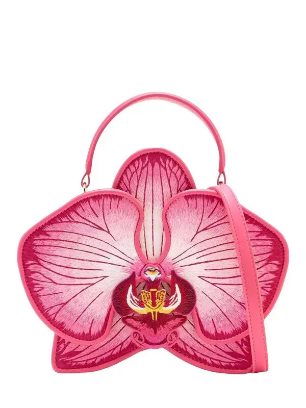 Jw Pei Flora Orchid-embroidered Tote - Pink