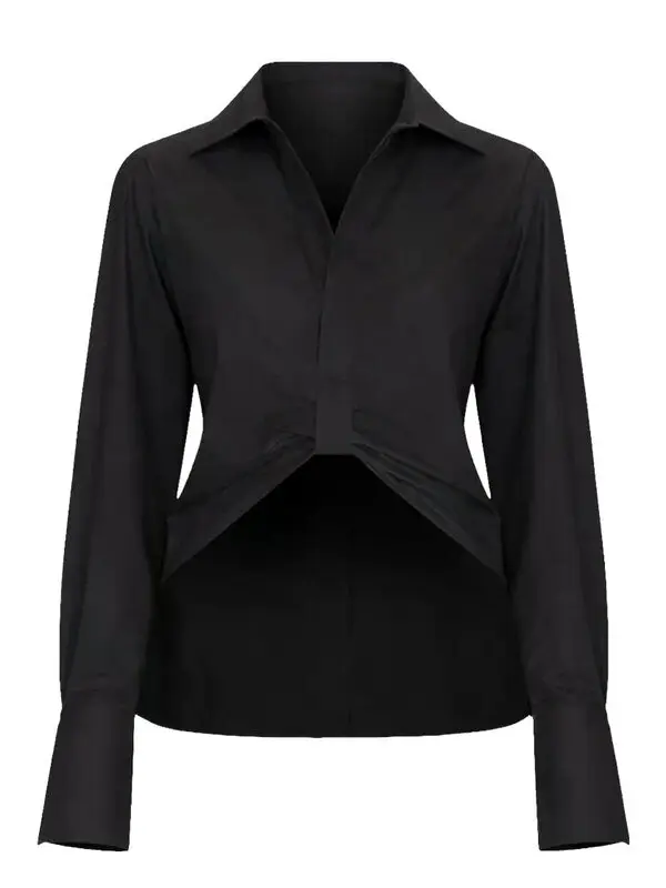 HEVRON Paola Blouse - Black