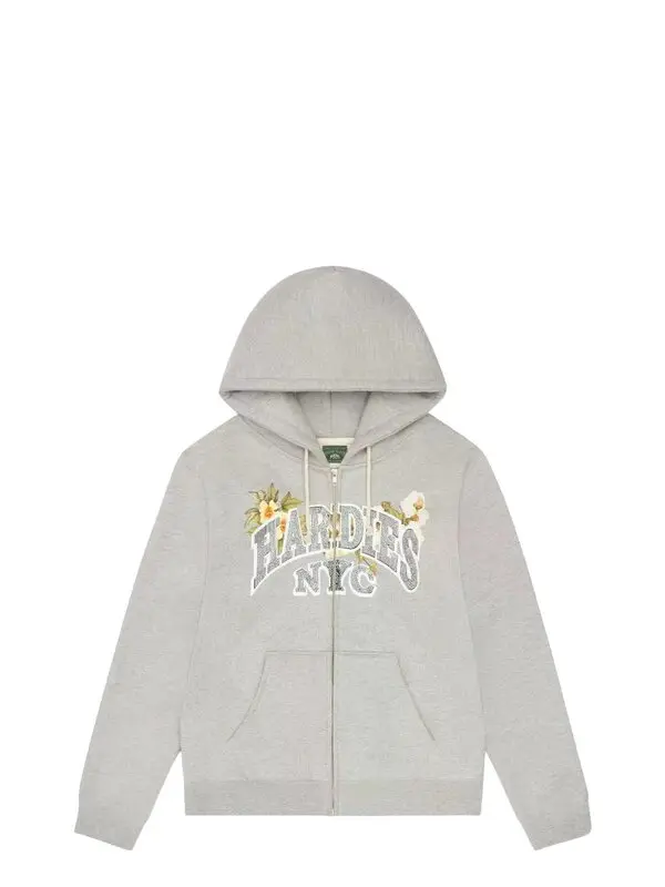 DENIM TEARS Hardies Nyc Zip-up Hoodie - Grey