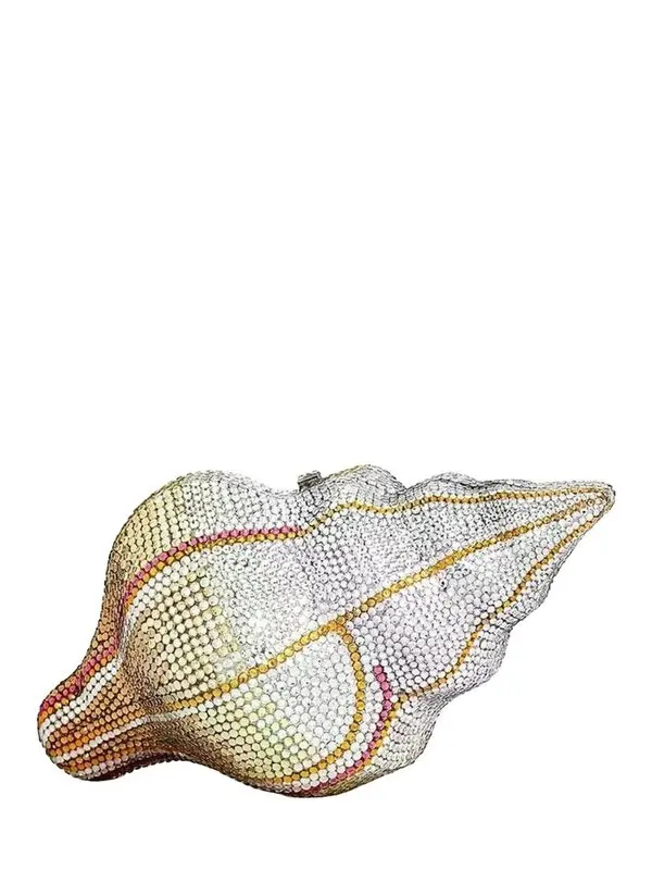 Jw Pei Crystal-embellished Shell Clutch - Silver